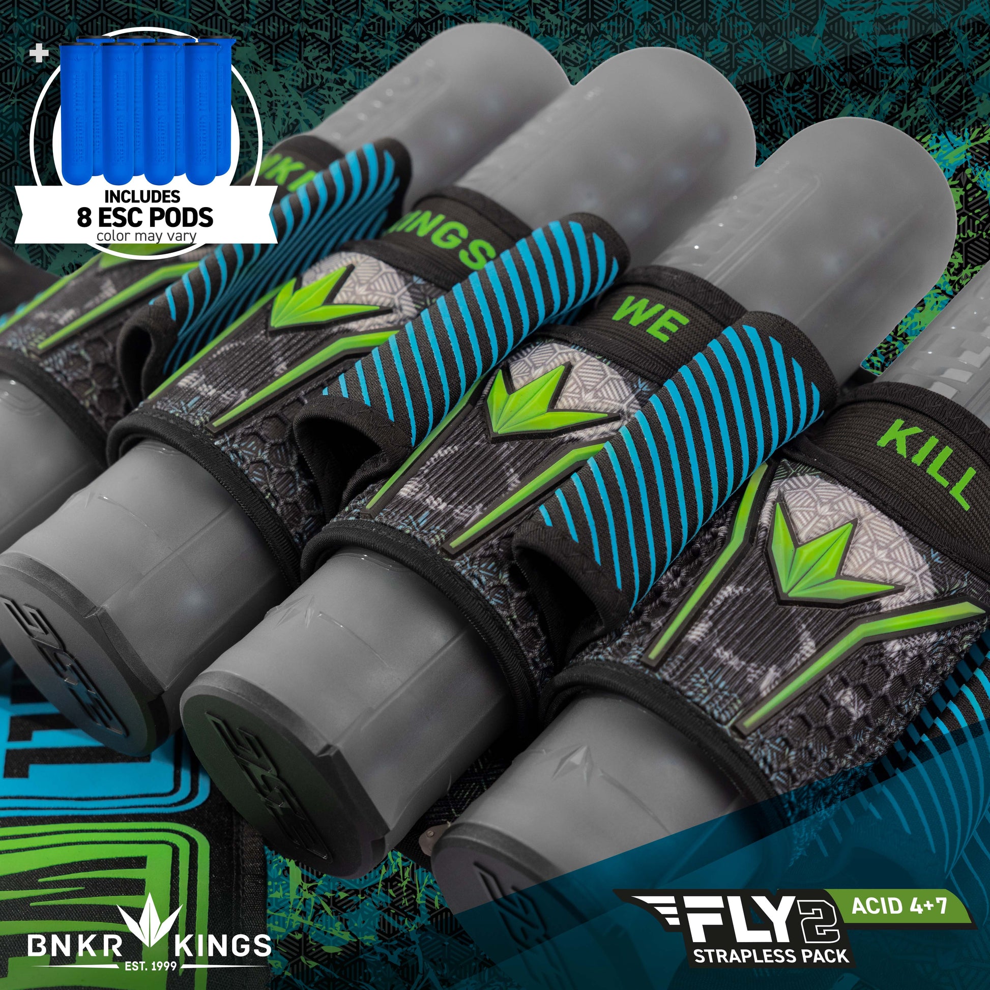 Bunkerkings Fly Packs | High-Quality Comfortable Paintball Pod Harness ...